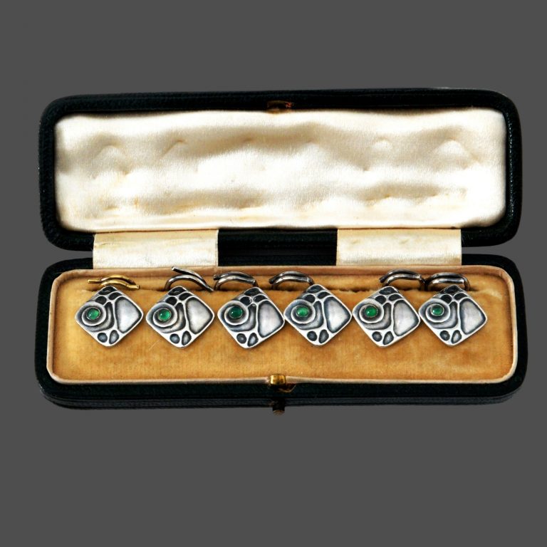 A Theodor Fahrner set of six Max Gradl buttons - The Pear Tree Collection